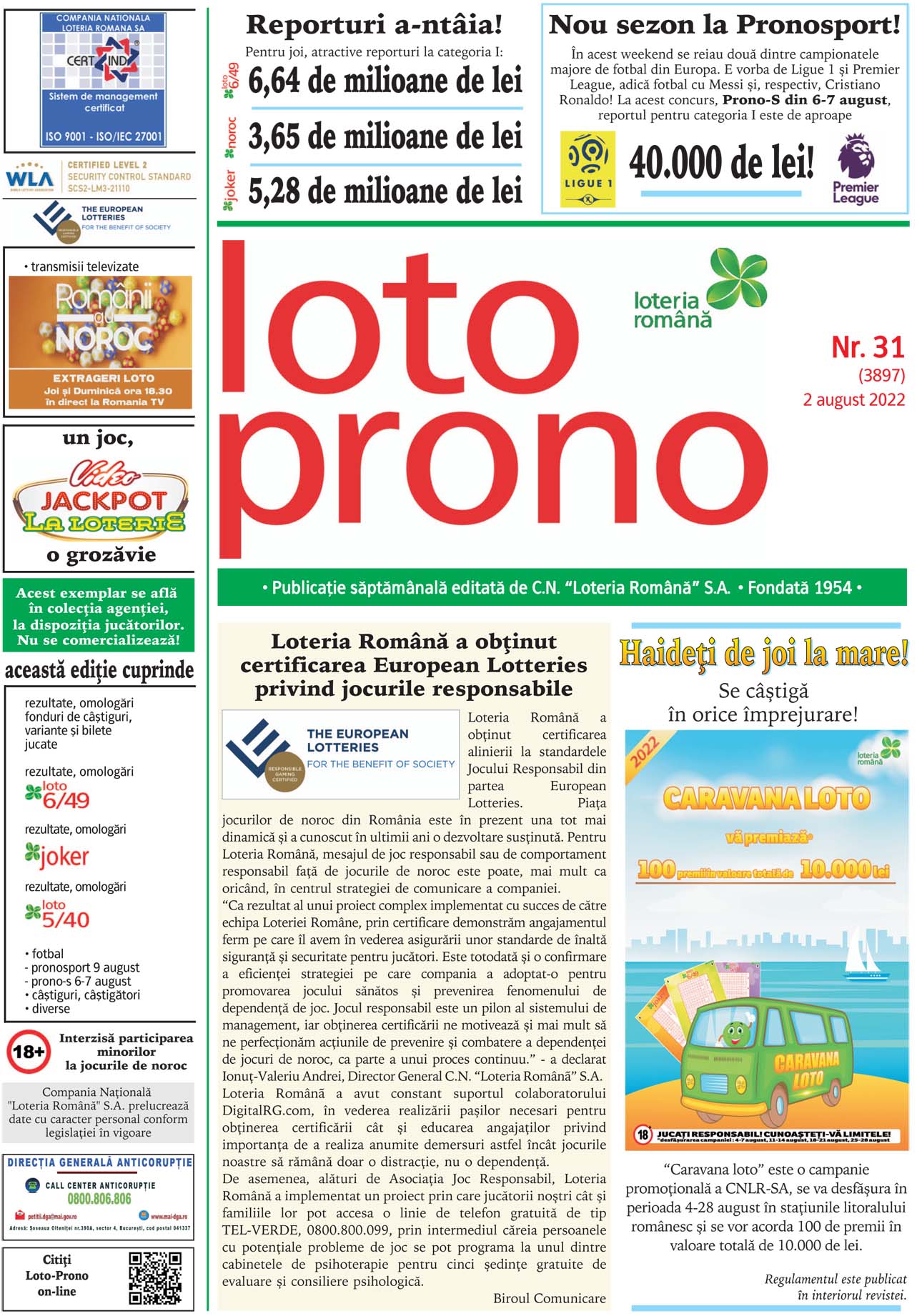 Arhiva revista Loto – Pagina 2 – Loteria Romana