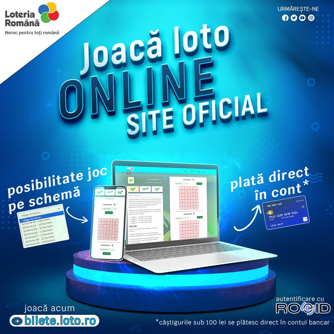 Loteria Română lansează propria platformă de joc online: bilete.loto.ro – Loteria Romana