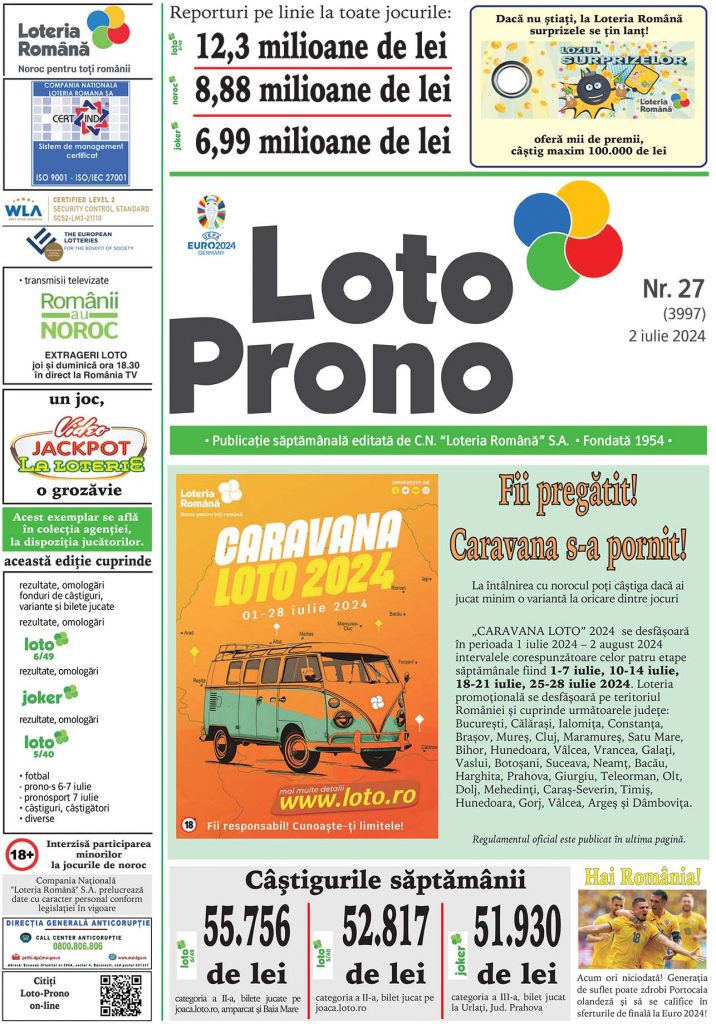 Simulator bilet Loto 6/49 – Loteria Romana